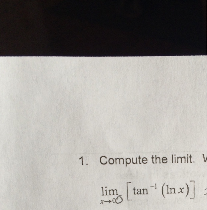 Solved Compute the limit. lim_x rightarrow infinity | Chegg.com