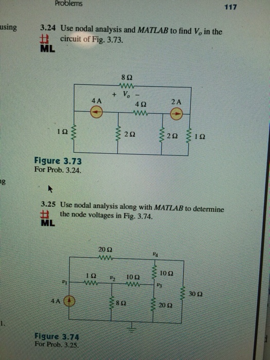 Use nodal analysis and MATLAB to find Vo in the | Chegg.com
