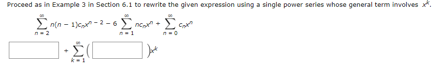 Solved Proceed as in Example 3 in Section 6.1 to rewrite the | Chegg.com