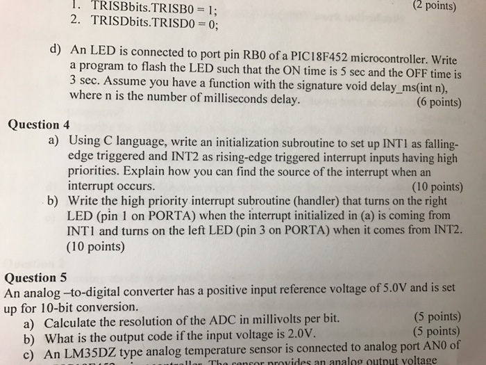 Solved Using C Language Write An Initialization Subroutine