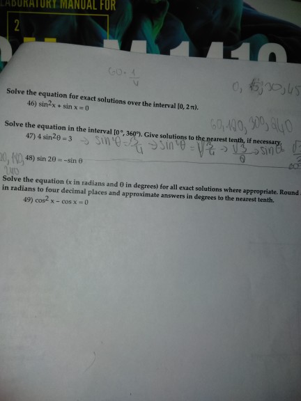 Solved ADURATURT MANUAL FOR Solve the equation for exact | Chegg.com