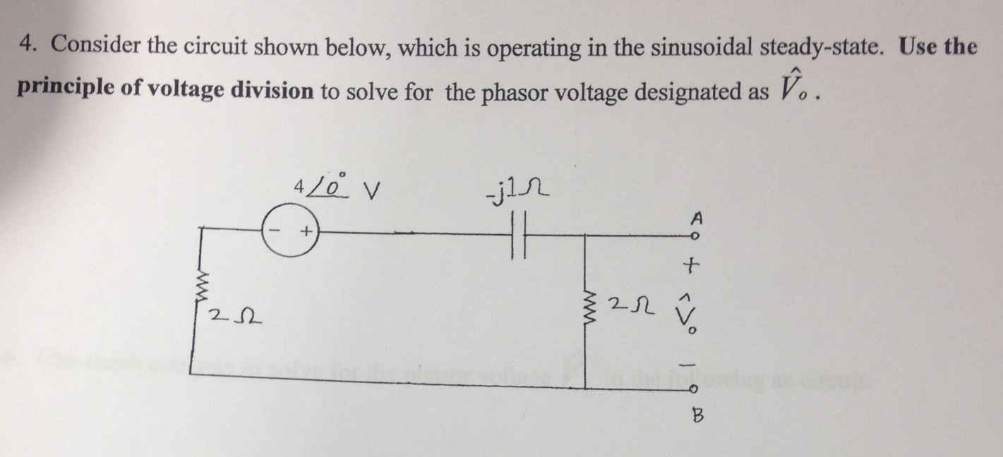 Solved Consider the circuit shown below, which is operating | Chegg.com