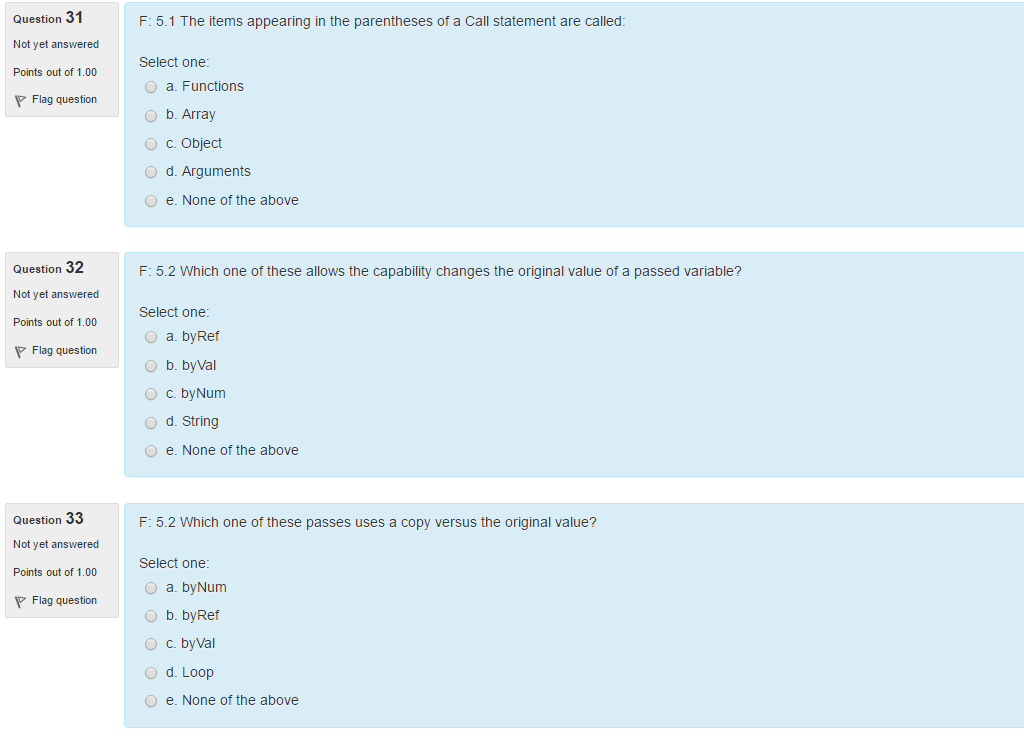 Solved Question 31 F: 5.1 The items appearing in the | Chegg.com Solved Question 31 F: 5.1 The items appearing in the | Chegg.com