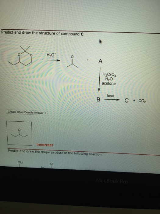 Solved Predict and draw the structure of compound C. | Chegg.com