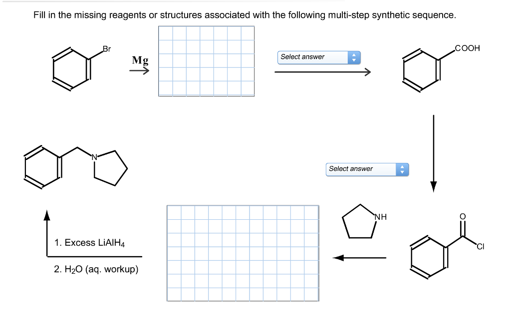 Solved Fill in the missing reagents or structures associated | Chegg.com