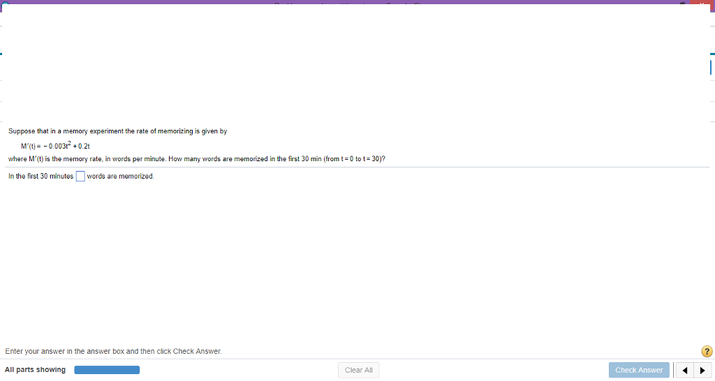 Solved Suppose that in a memory experiment the rate of | Chegg.com