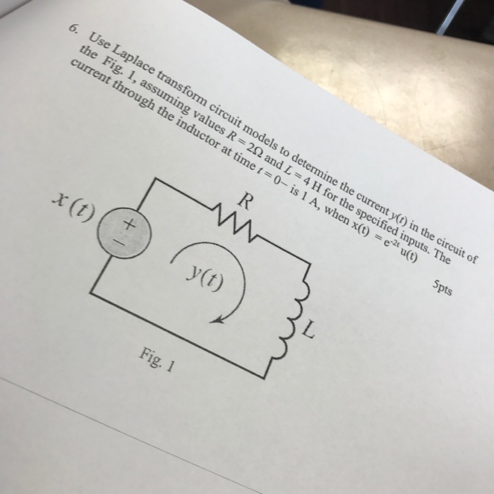Solved Use Laplace transform circuit models to determine the | Chegg.com Solved Use Laplace transform circuit models to determine the | Chegg.com