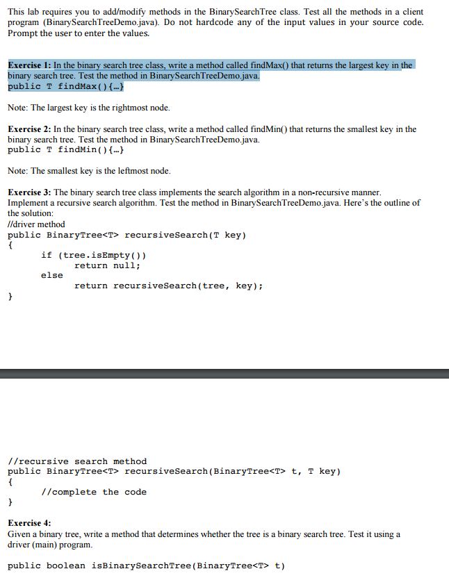 Solved This lab requires you to add/modify methods in the | Chegg.com