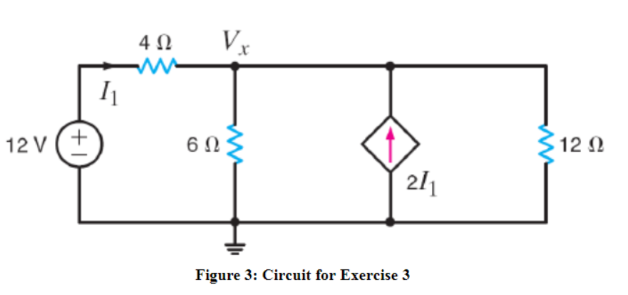Solved Use Thevenin’s theorem to find Vx in the circuit | Chegg.com