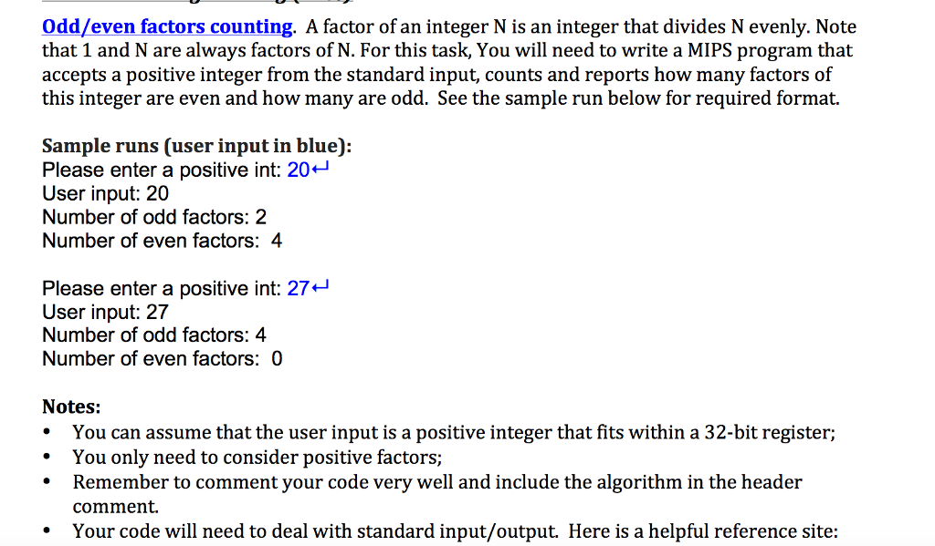 Solved A factor of an integer N is an integer that divides N | Chegg.com