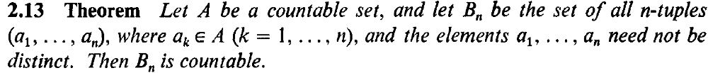 Solved 2.13 Theorem Let A be a countable set, and let Bn be | Chegg.com
