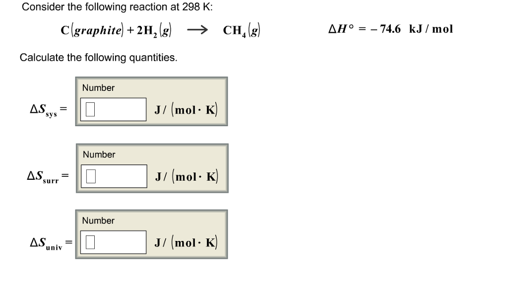 Solved Consider the following reaction at 298 K: C | Chegg.com