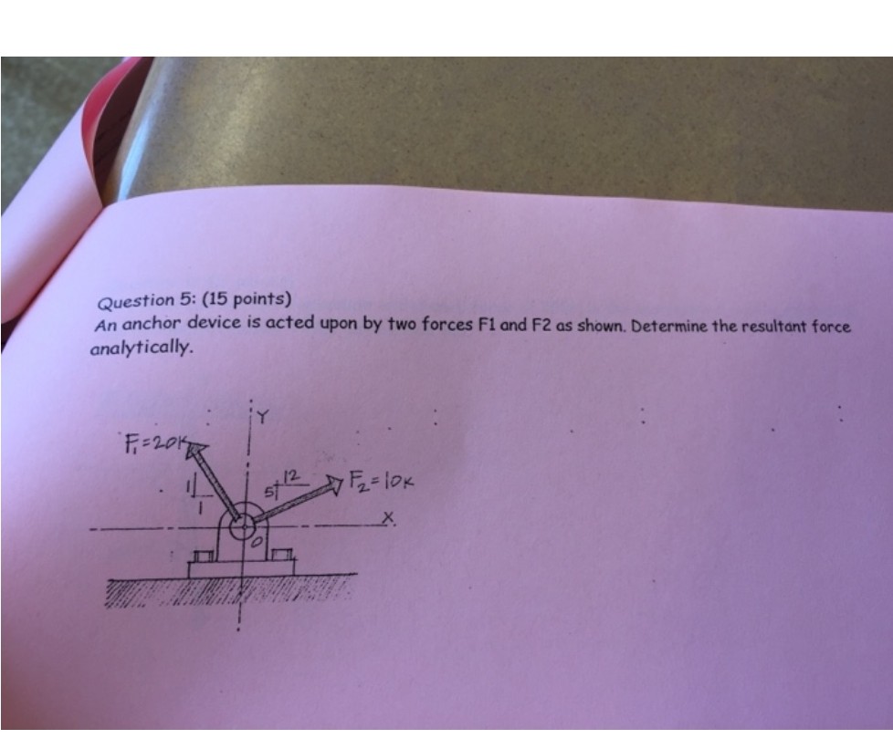 Solved Question 5: (15 points) An anchor device is acted | Chegg.com Solved Question 5: (15 points) An anchor device is acted | Chegg.com