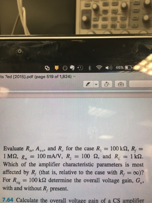 Solved sig where Ri = Rin IRL-00 Also show that the overall | Chegg.com