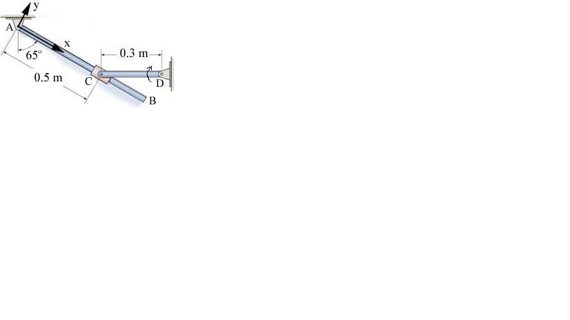 Solved At the given instant, link CD has an angular velocity | Chegg.com