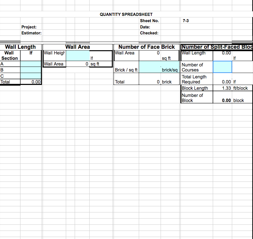 Activity 7-3—Estimating Masonry Activity Refer to | Chegg.com