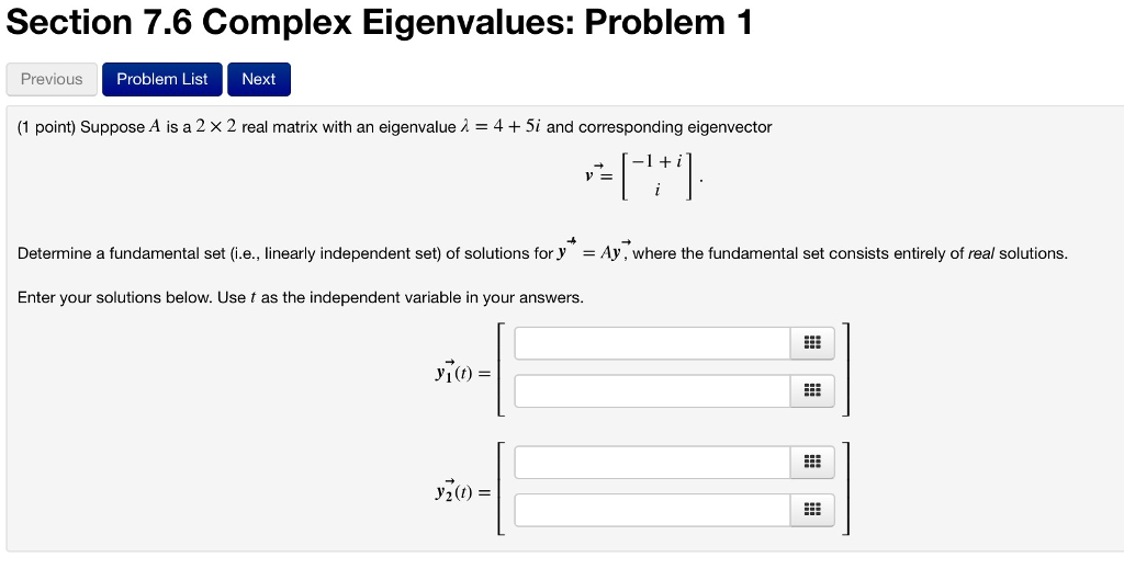 Solved Suppose A is a 2 times 2 real matrix with an | Chegg.com