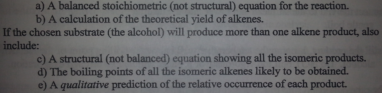 Solved A balanced stoichiometric (not structural) equation | Chegg.com