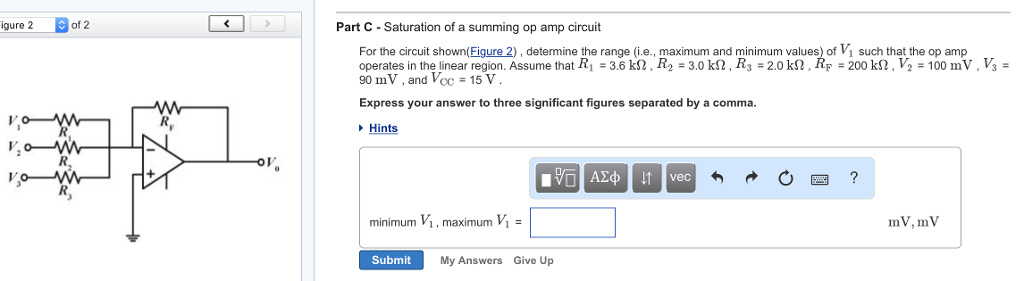 Solved Summing Op Amp Circuits Part A Calculating the output | Chegg.com