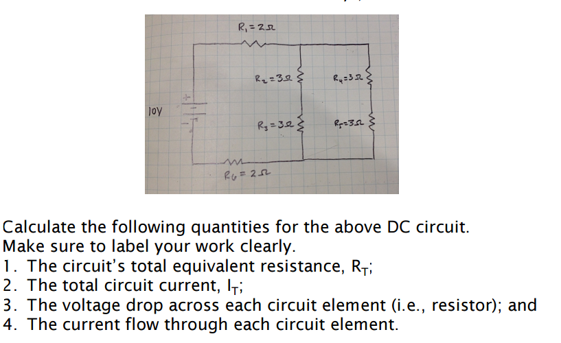 Solved Calculate the following quantities for the above DC | Chegg.com