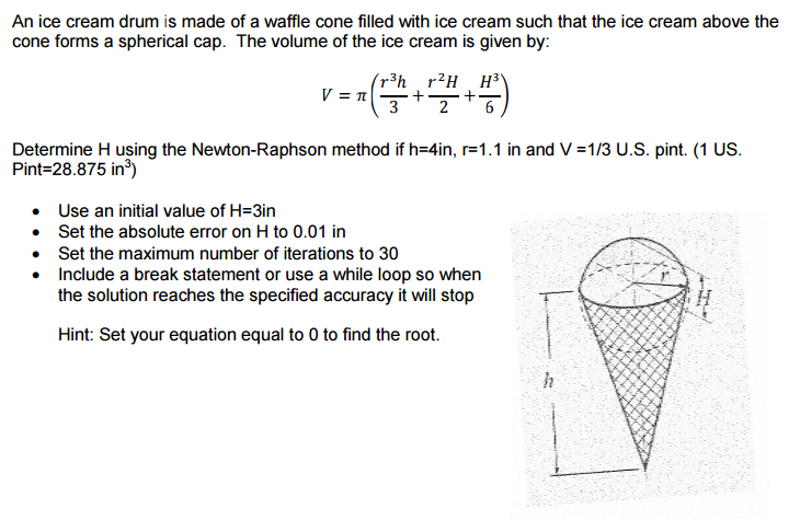 Ice Cream Cone Volume