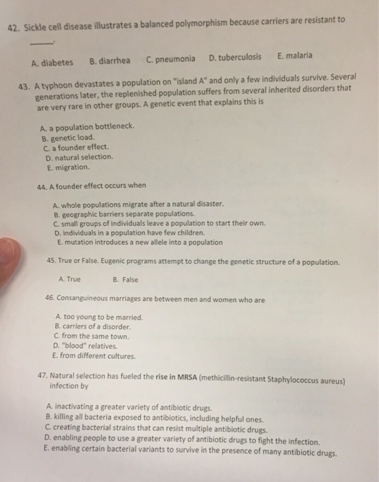 Solved Sickle cell disease illustrates a balanced | Chegg.com