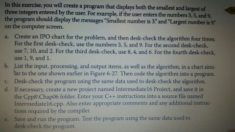 Solved In this exercise, you will create a program that | Chegg.com