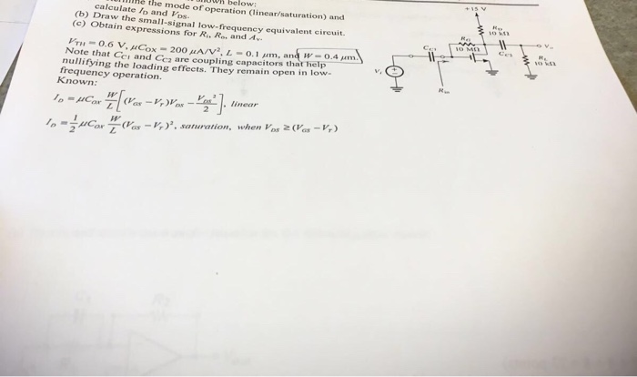 Solved Determine The Mode Of Operation Linear Saturation