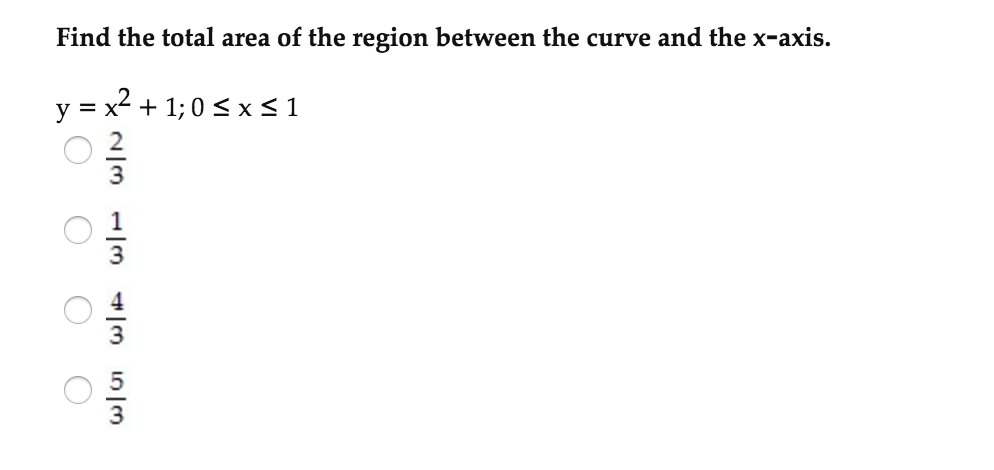 Solved Find the total area of the region between the curve | Chegg.com