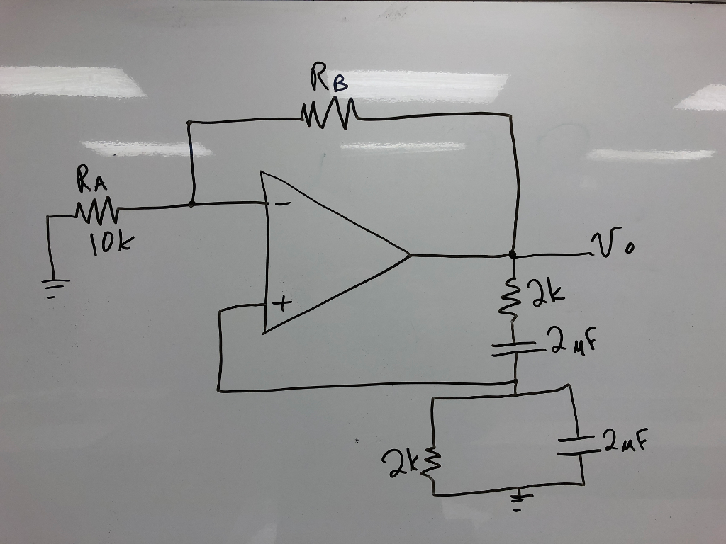 Solved A Wein-Bridge Oscillator circuit is shown below. | Chegg.com