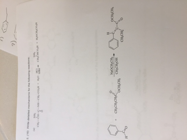 Solved Write detailed mechanisms for the following reactions | Chegg.com
