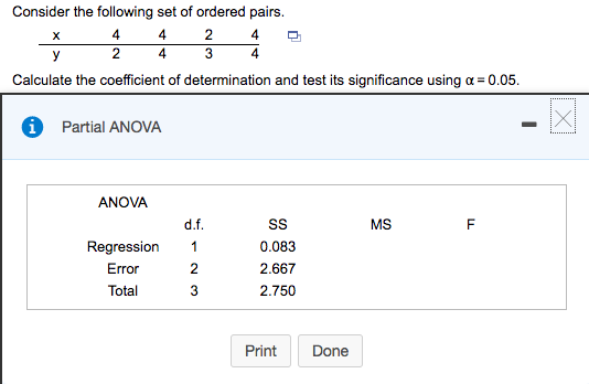 Solved Consider the following set of ordered pairs Calculate | Chegg.com