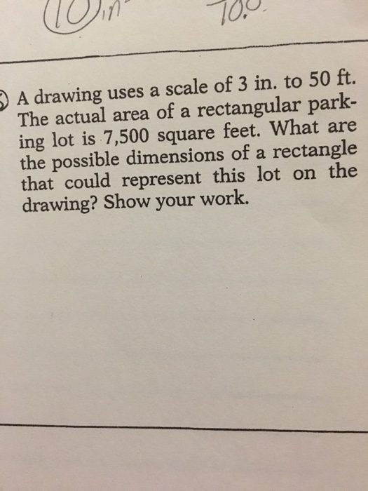 Solved A drawing uses a scale of 3 in. to 50 ft. The actual | Chegg.com