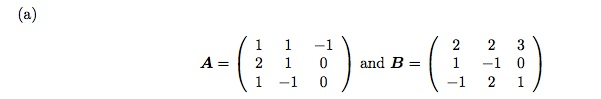 Solved Compute AB, A ? B, |A|, and A?1 | Chegg.com