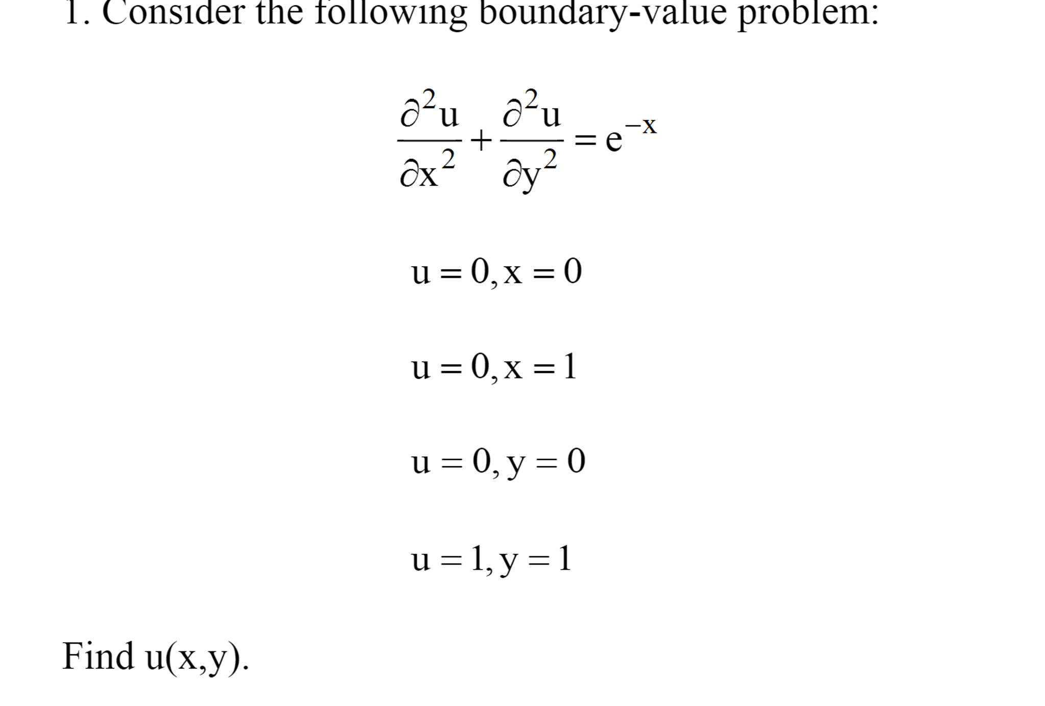 Consider the following boundary-value problem: | Chegg.com Consider the following boundary-value problem: | Chegg.com