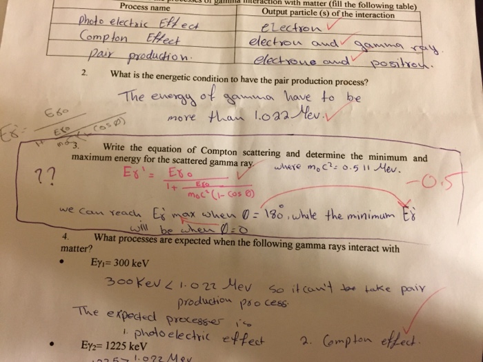 Solved 3. Write the equation of Compton scattering and | Chegg.com