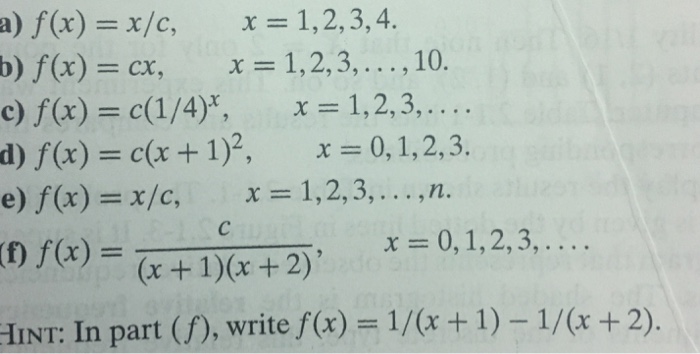 Solved Exercises 12.2-1. Find E(X) for each of the | Chegg.com