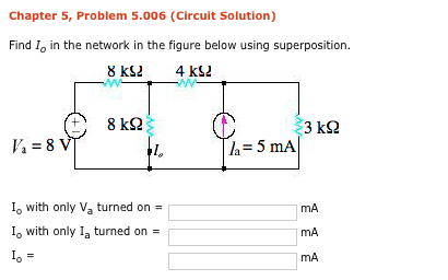 Solved Chapter 3, Problem 3.078 Find Io in the circuit in | Chegg.com