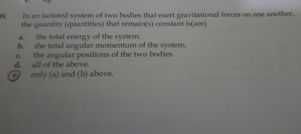 Solved In an isolated system of two bodies that exert | Chegg.com