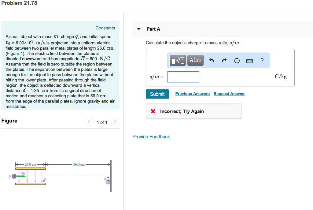 Solved Problem 21.78 Part A A small object with mass m, | Chegg.com