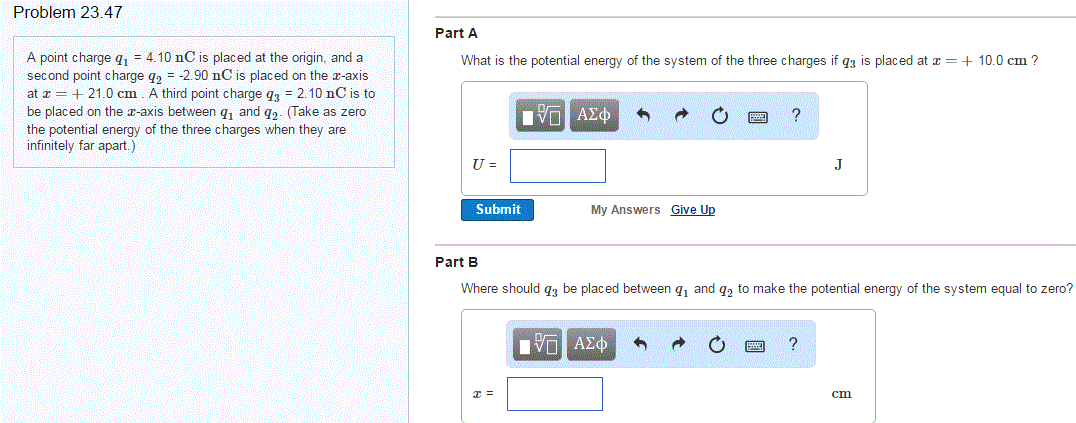 Solved A point charge q_1 = 4.10 nC is placed at the origin, | Chegg.com