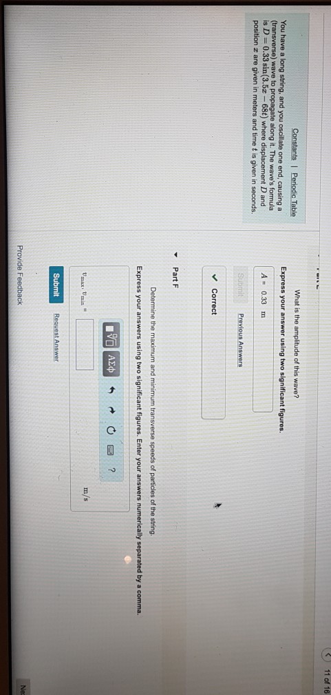 Solved Item 11 Constants I Periodic Table Part A You have a | Chegg.com