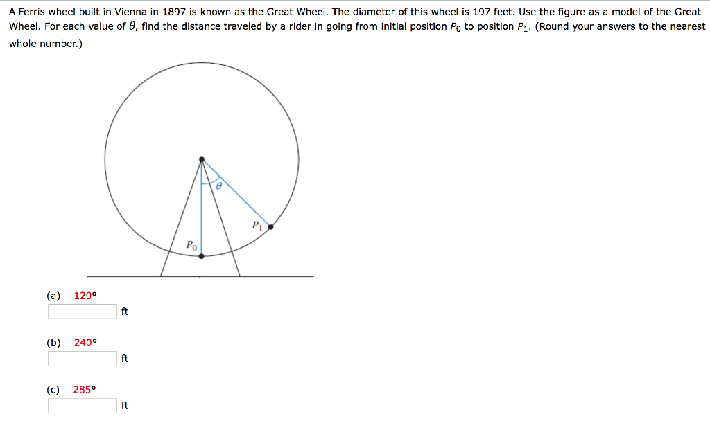 Solved The figure below is a model of a Ferris wheel. | Chegg.com