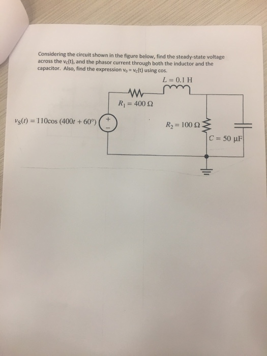 Solved Considering the circuit shown in the figure below, | Chegg.com