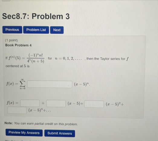Solved Sec8.7: Problem 3 Previous Problem List Next (1 | Chegg.com