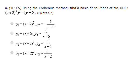 Solved Using the Frobenius method, find a basis of solutions | Chegg.com