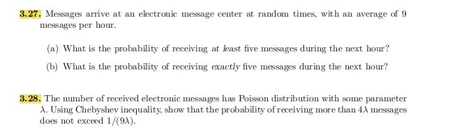 Solved Messages Arrive At An Electronic Message Center At