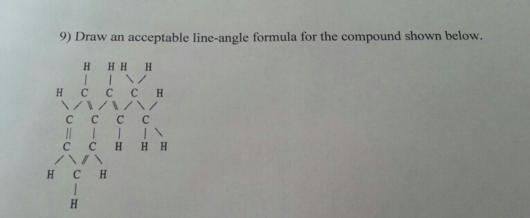 Solved Draw an acceptable line-angle formula for the | Chegg.com