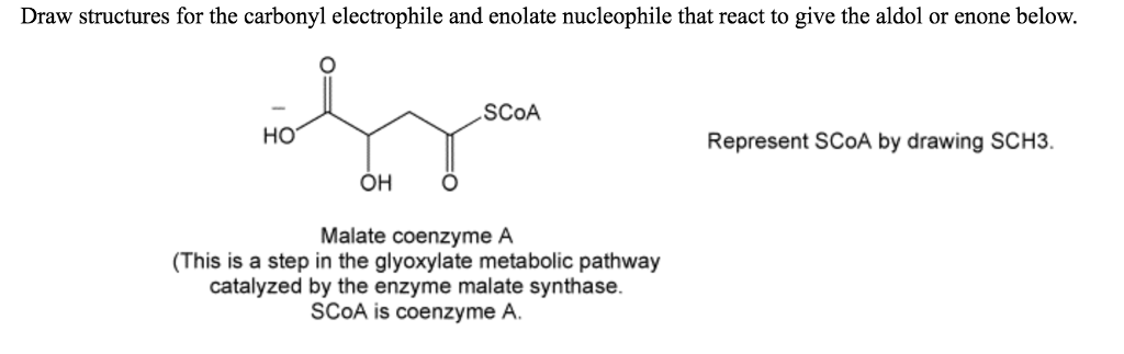 Solved Draw structures for the carbonyl electrophile and | Chegg.com