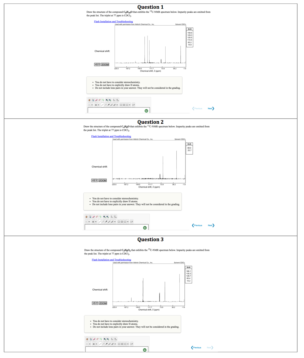 Solved Draw The Structure Of The Compound C8h10o That 